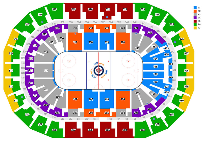 Bell MTS Place Winnipeg MB Seating Chart View Bell MTS Place Winnipeg MB Seating Chart View